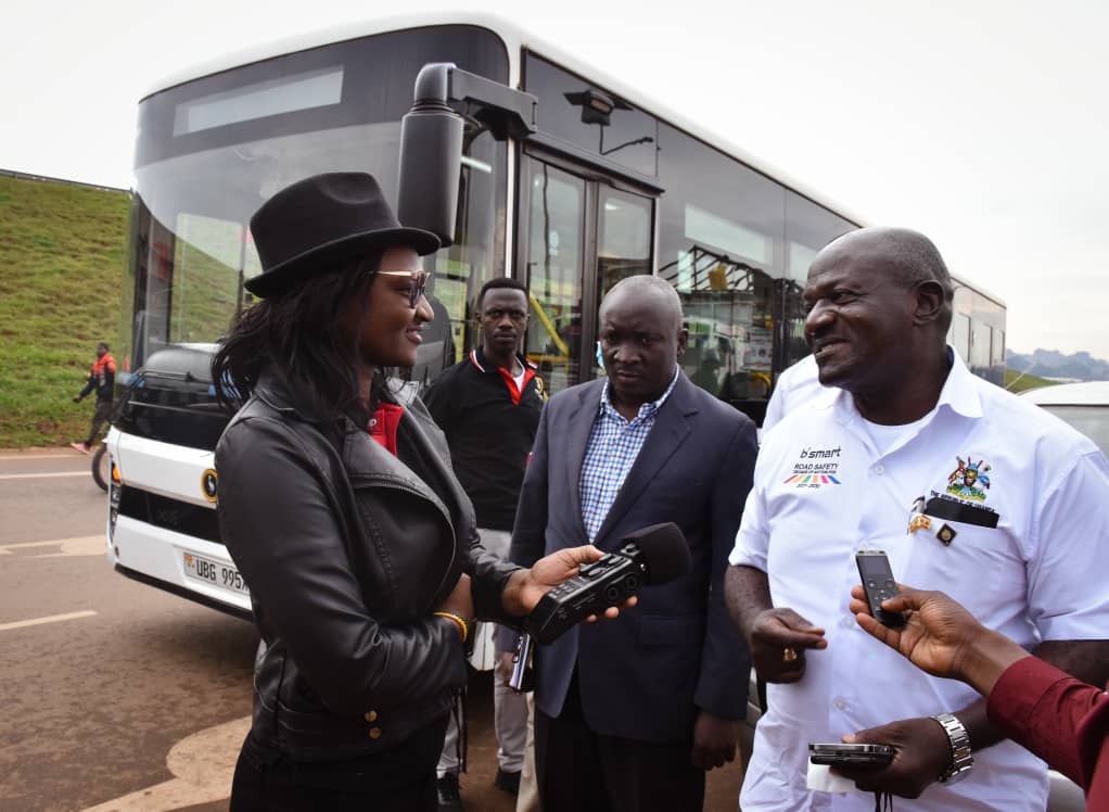 MINISTER OF WORKS AND TRANSPORT GENERAL KATUMBA WAMALA BOARDS KAYOOLA ...